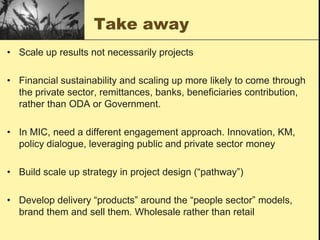 7 Learning and outreach event on scaling-up | PPS | Small and Medium ...