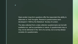 QUESTIONNAIRE | PPTX