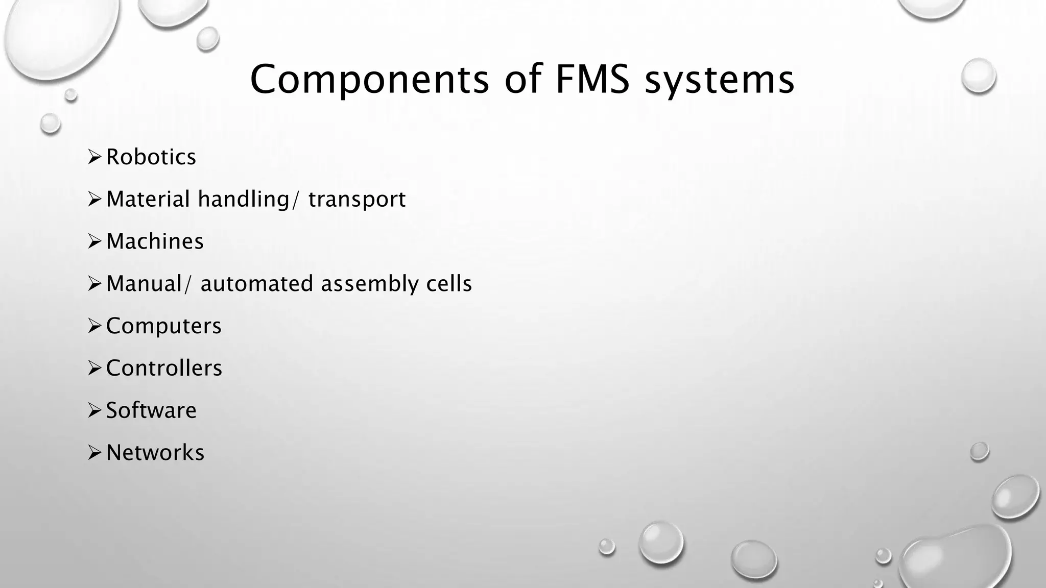 Flexible manufacturing system ppt | PPTX