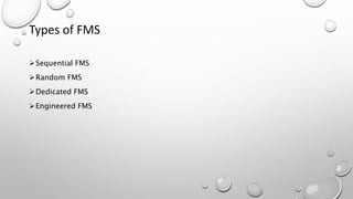 Flexible manufacturing system ppt | PPTX
