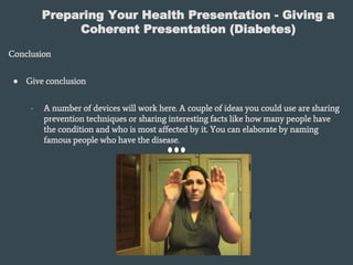 7c. Discussing Health Conditions - Presentation | PPTX