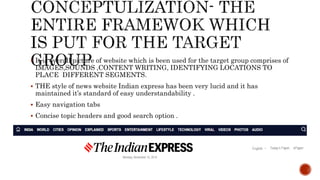 7 c analysis of web platform ( indian express) | PPT
