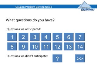 Coupon Problem Solving Clinic | PPT