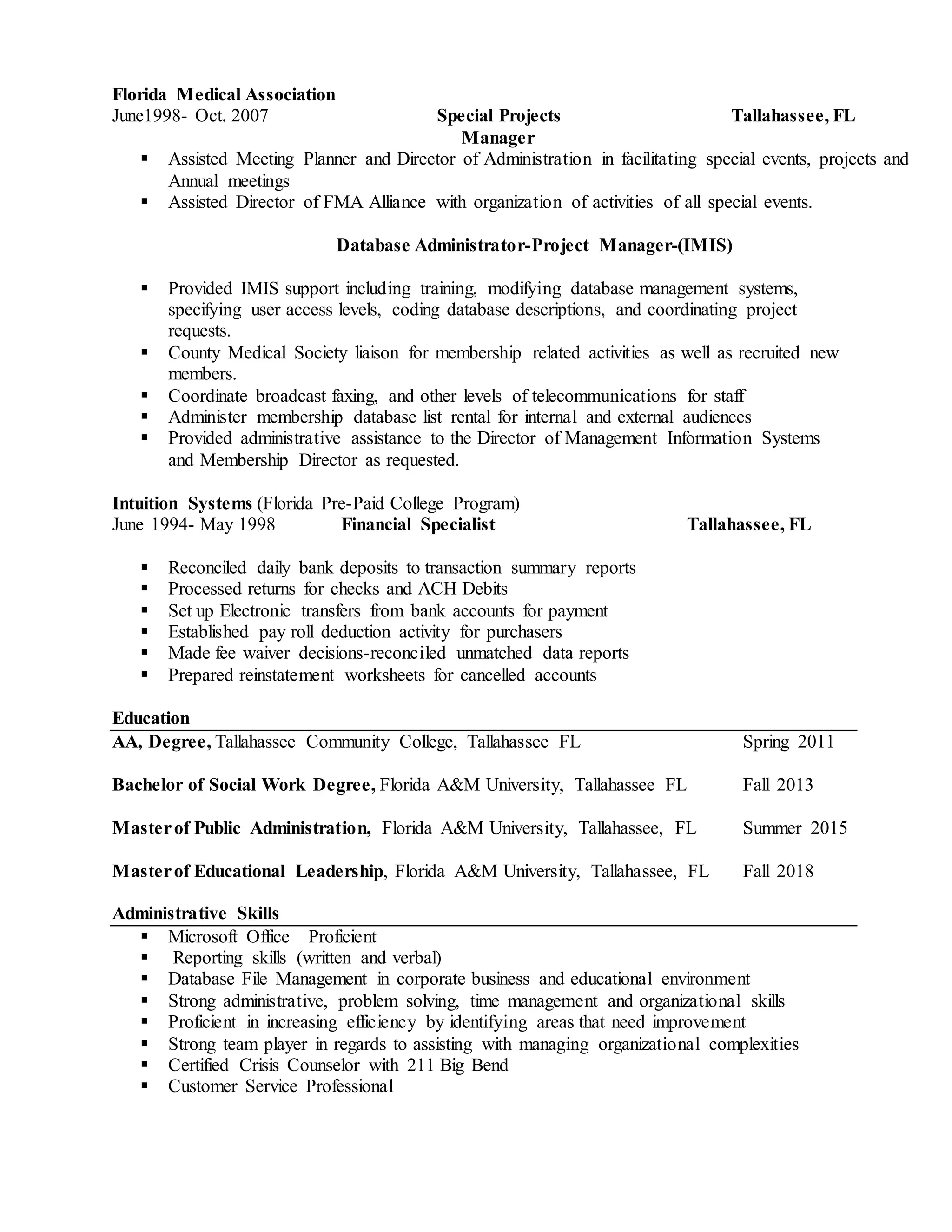 Felicia Worlds-Jones - Professional Resume-Fall 2016 | DOCX