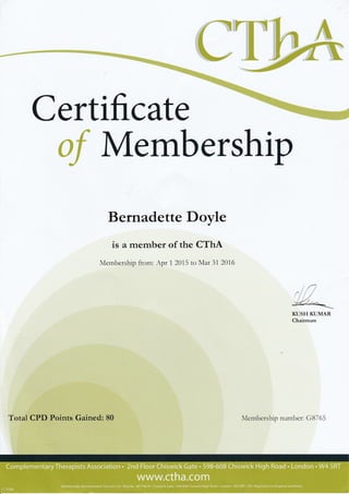 CTHA membership | PDF