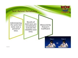 Reliability and its types | PPTX