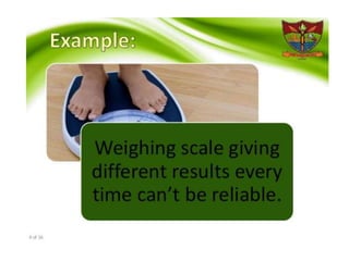 Reliability and its types | PPTX