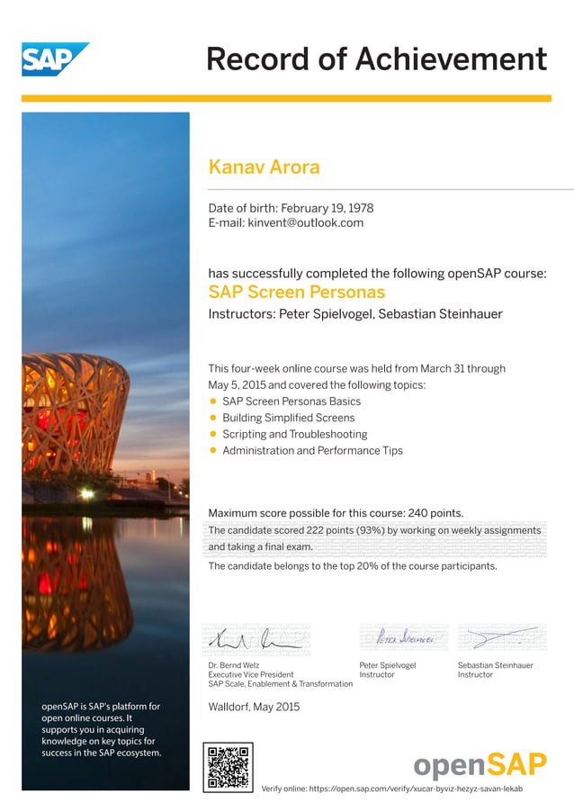 sps1-RecordOfAchievement | PDF