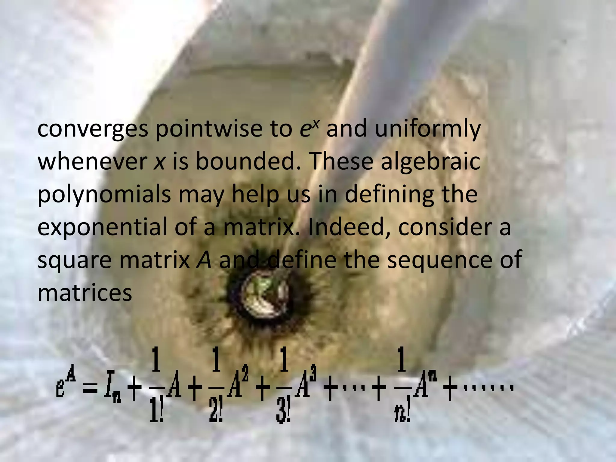 Matrix Exponential Ppt 
