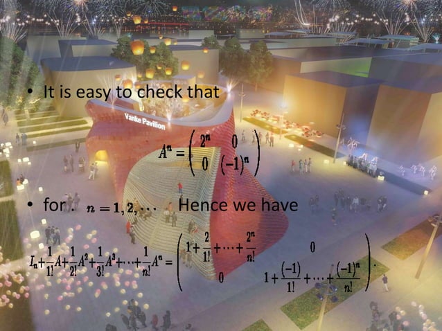 Matrix Exponential Pptx