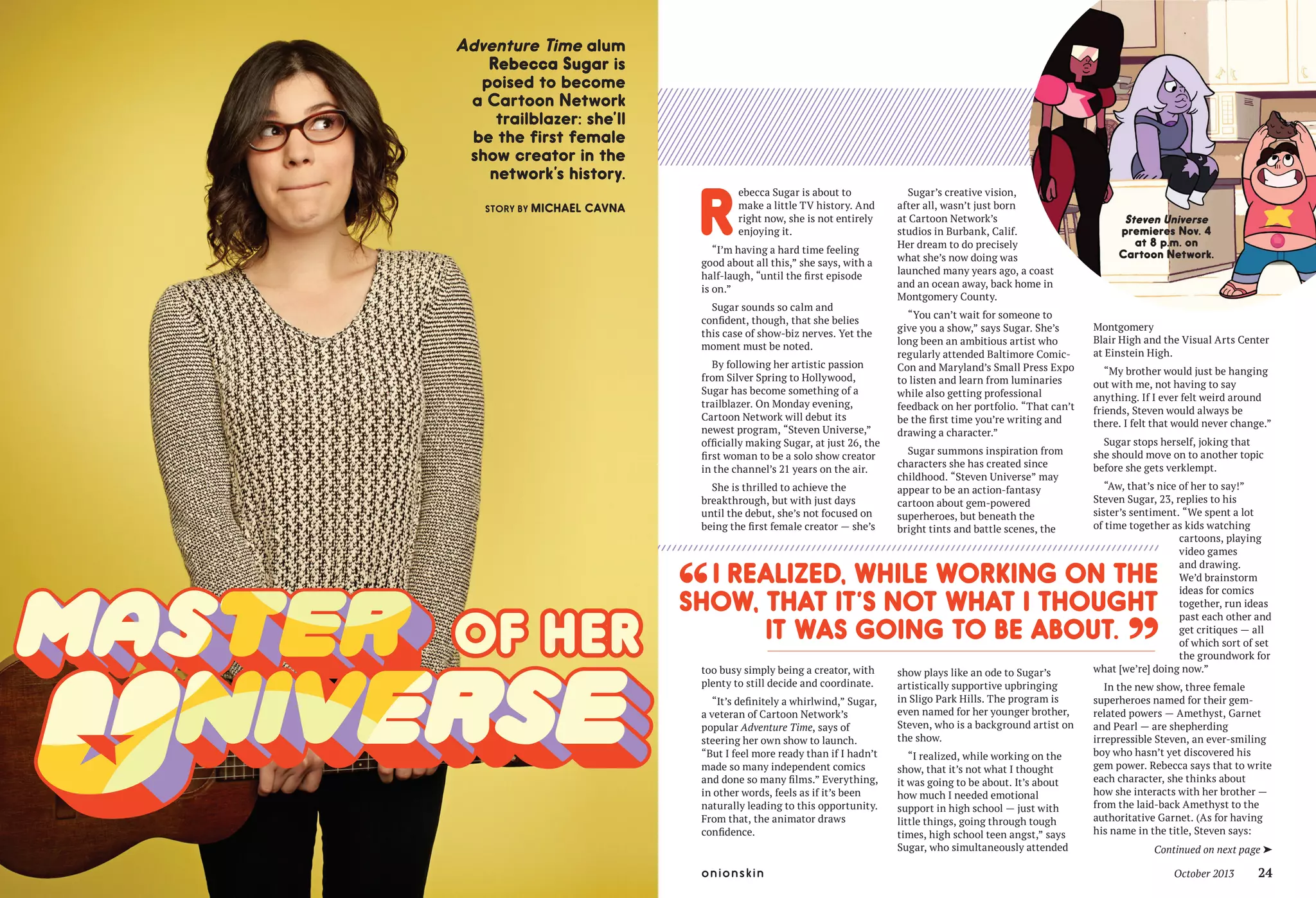 Mock magazine layout | PPT