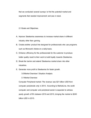 IPD Marketing Plan | DOCX | Computer Peripherals | Computing