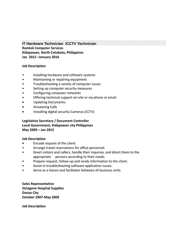 HUGH VON MORRIS BLANCO CV | DOC | Business | Business and Finance