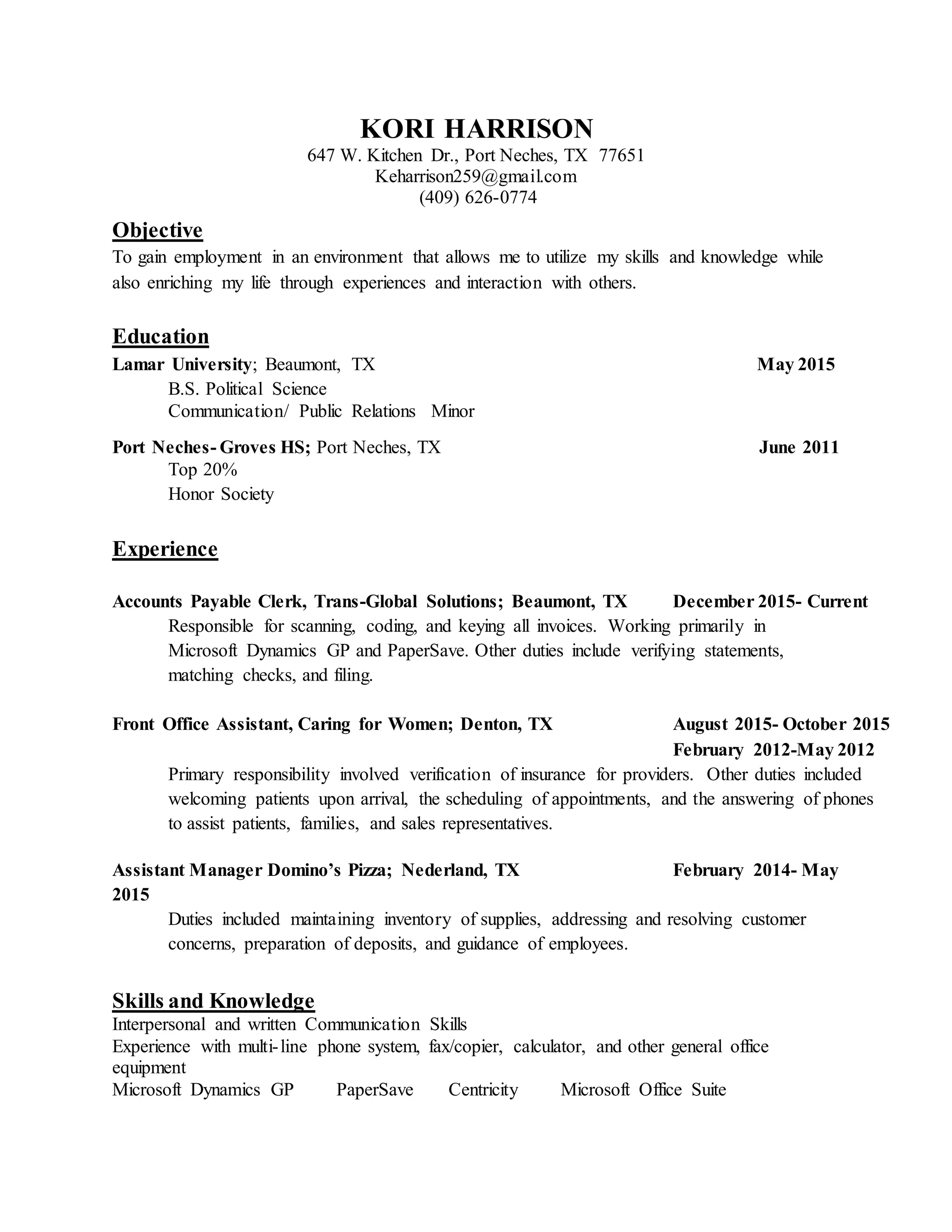 KHarrison_Resume | PDF