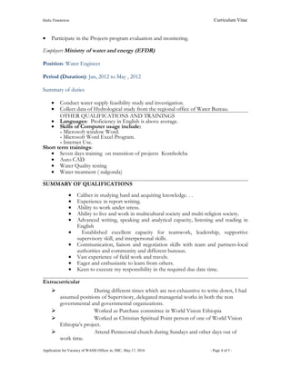 CV-for Save the Children Vacancy in WaSH | DOC