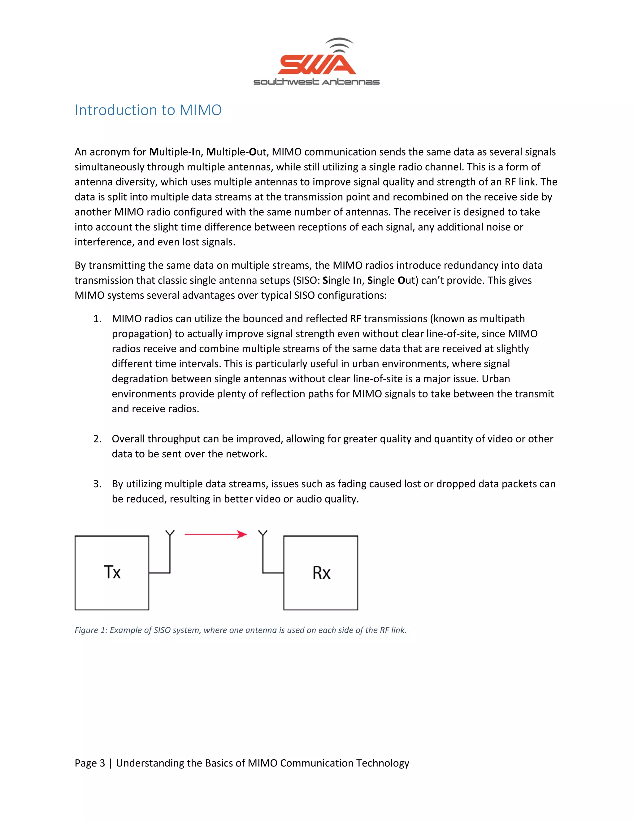 Understanding the Basics of MIMO Communication Technology | PDF