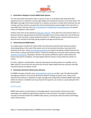 Understanding the Basics of MIMO Communication Technology | PDF
