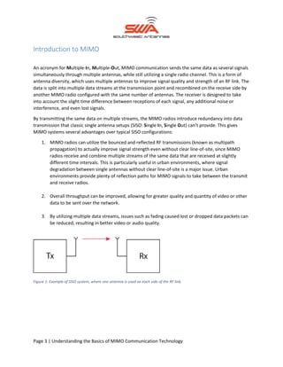 Understanding the Basics of MIMO Communication Technology | PDF