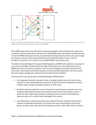 Understanding the Basics of MIMO Communication Technology | PDF