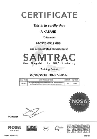 SAMTRAC | PDF