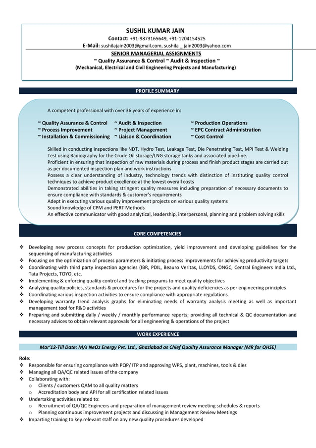 Sushil Kumar Jain resume (International) mod 3 | DOC