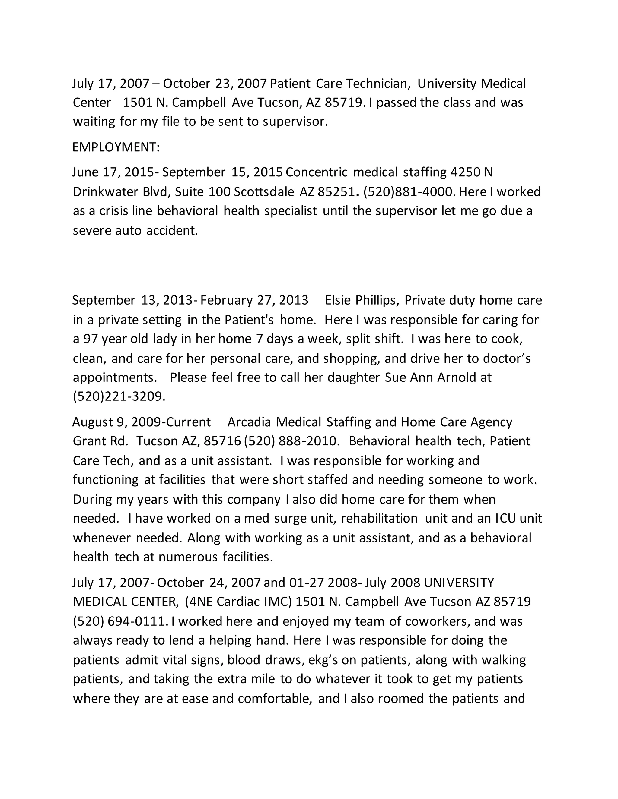 my updated resume july 2016 [188812] | PDF