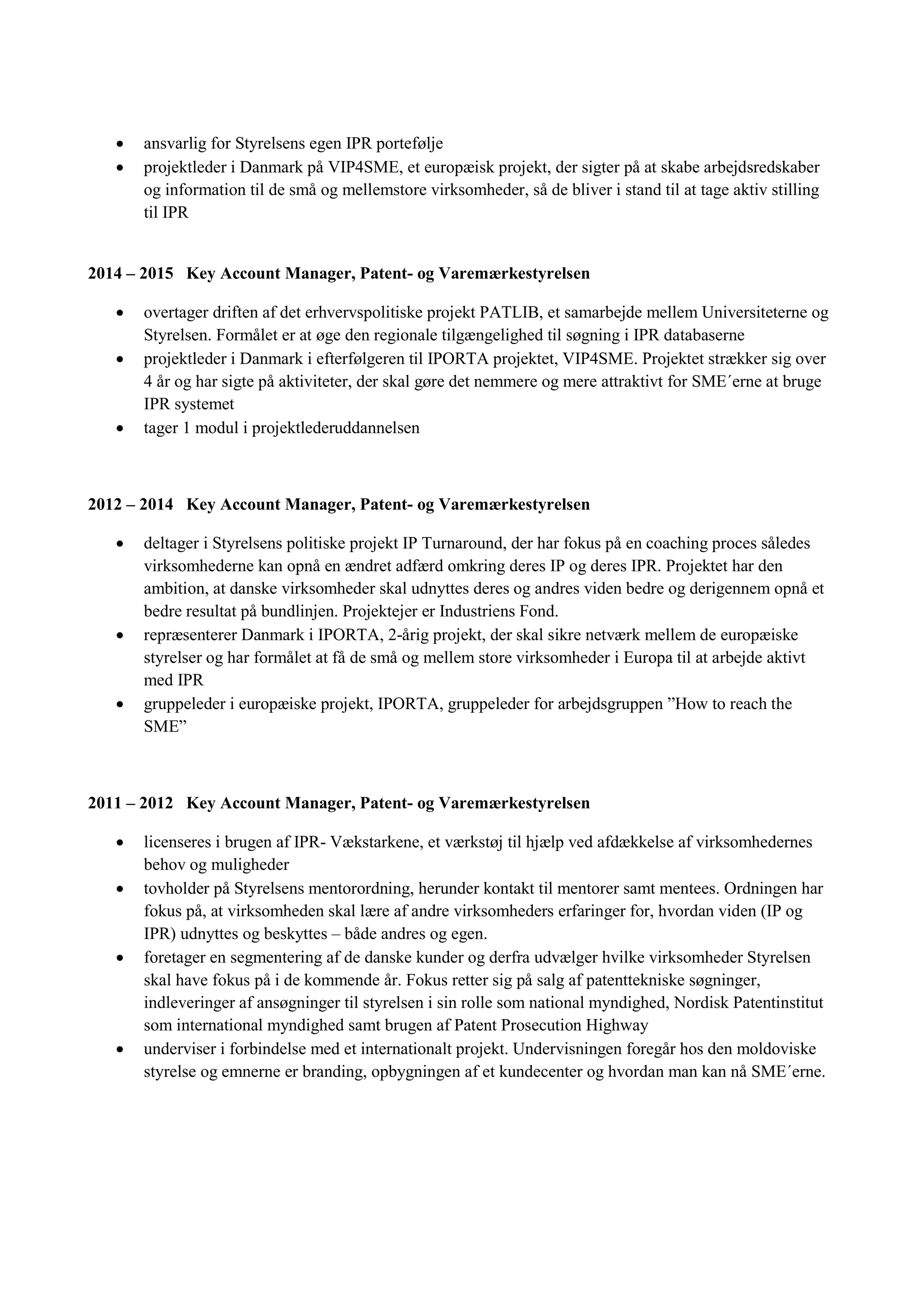 CV Helena Larsen | PDF