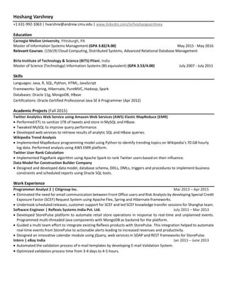 Hoshang_CMU_Resume_1 | PDF