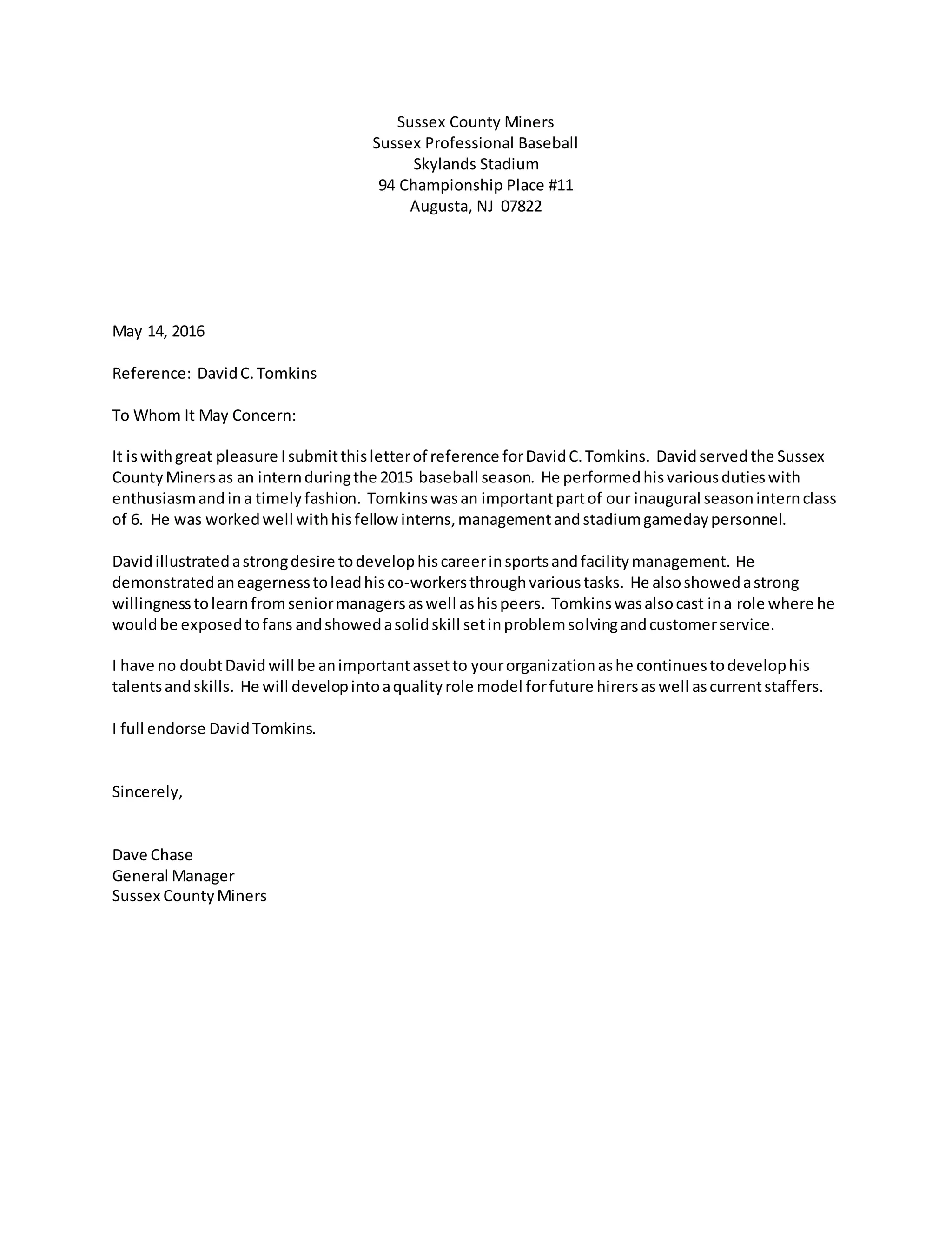 David Tomkins Reference Ltr-2-3 | PDF