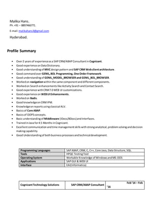 Resume-ABAP-CRM | PDF