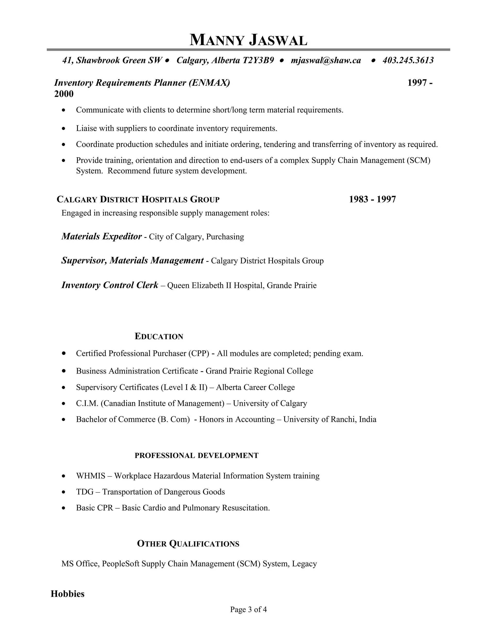 Manny_Resume_7.21.08 Purchasing | DOC