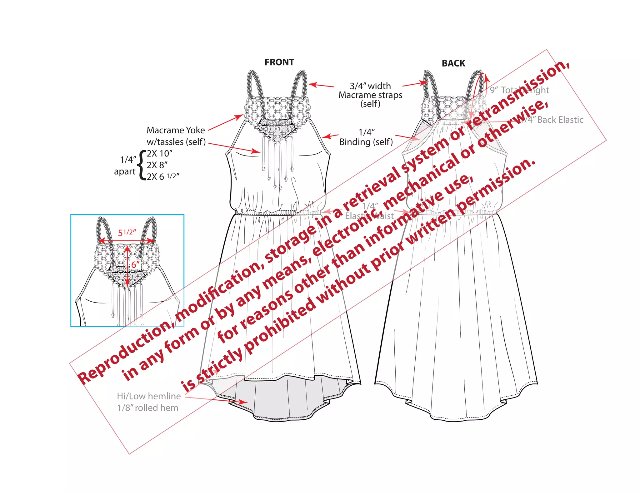 Summer dress-Tech pack example | PDF