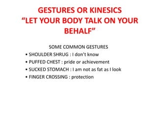 Body Language | PPTX