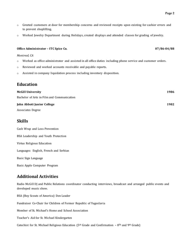 Tatjana_VMilone_Resume | PDF