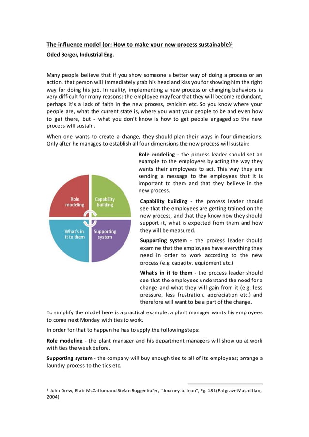 The influence model | PDF