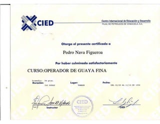 Slick Line Certificate | PPT