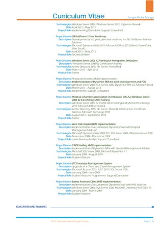 Fungai_V_Tsangu_CV | PDF