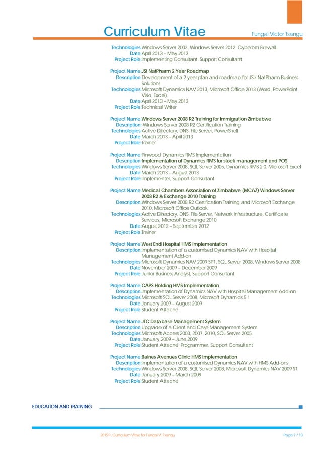 Fungai_V_Tsangu_CV | PDF