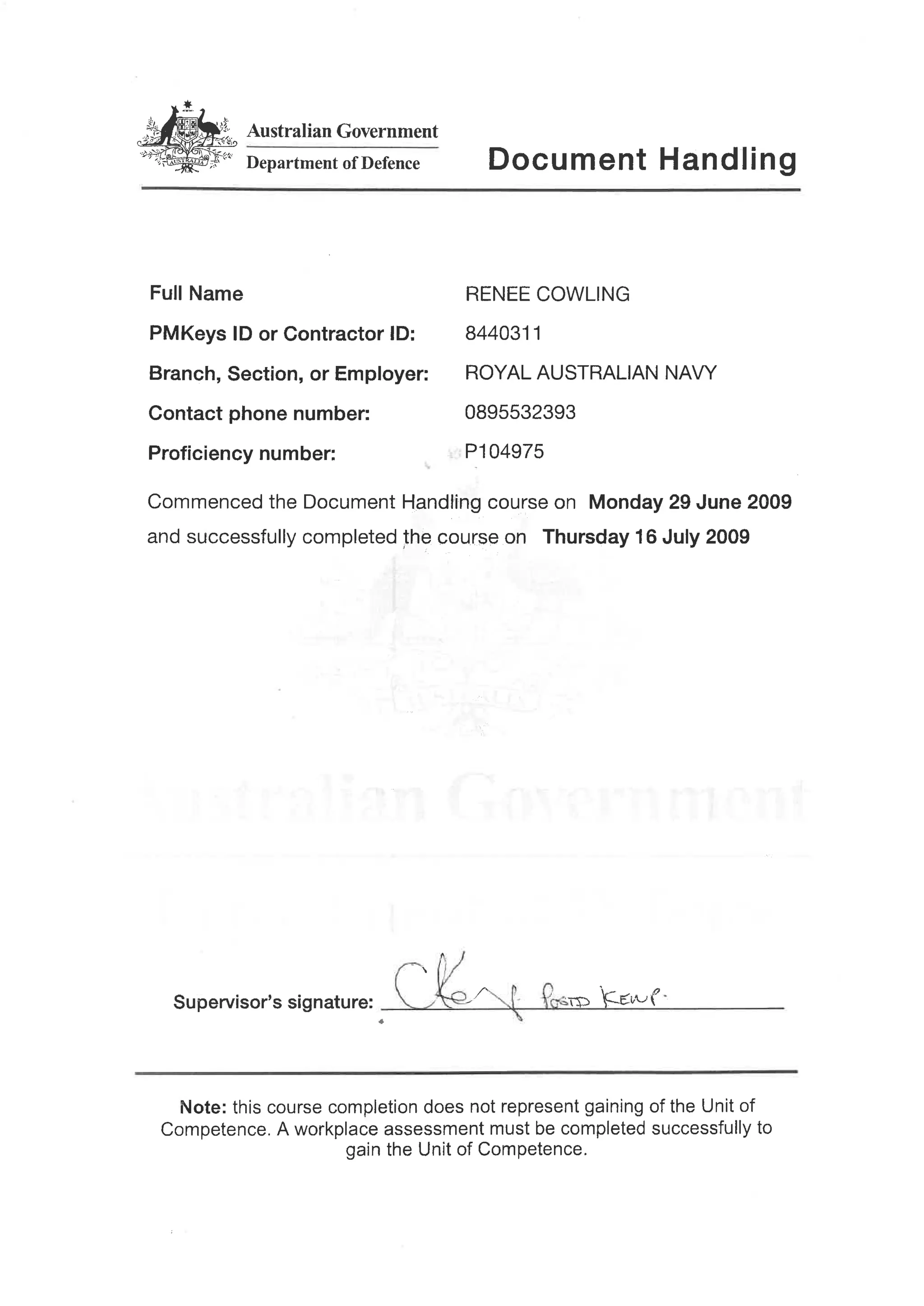 Document Handling Course. pdf | PDF | Education