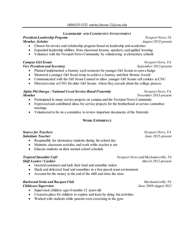 linked in resume | DOCX