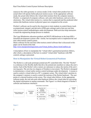 Real Time Robot Control System Software Description_3 | PDF