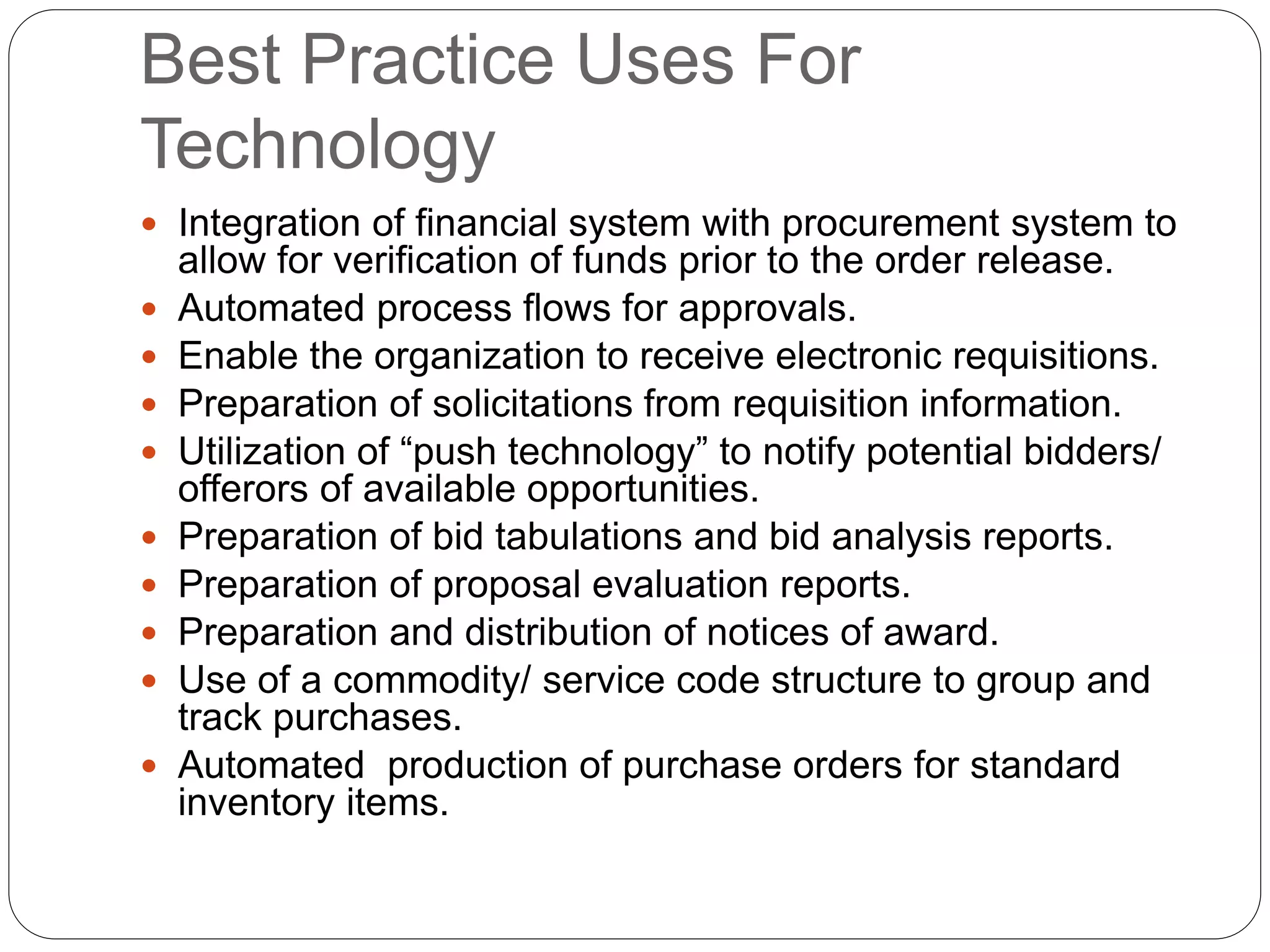 Technology in Procurement | PPTX