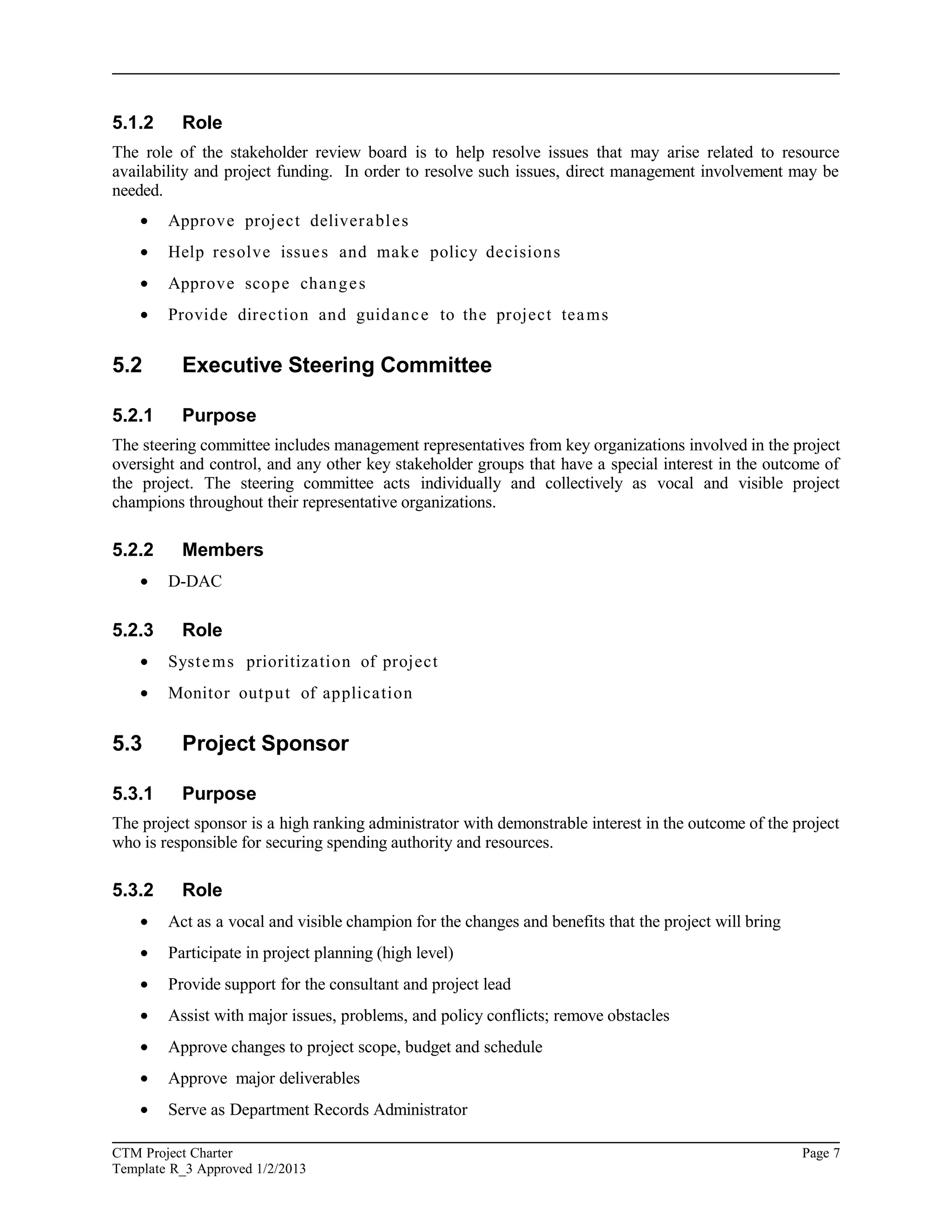 PWD Project Charter-Final Draft 3-5-2013 | PDF