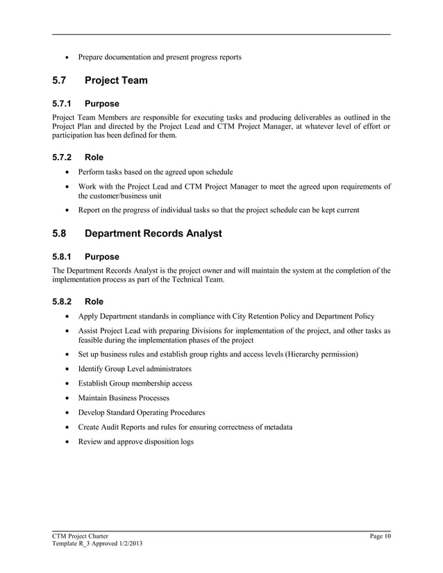 PWD Project Charter-Final Draft 3-5-2013 | PDF