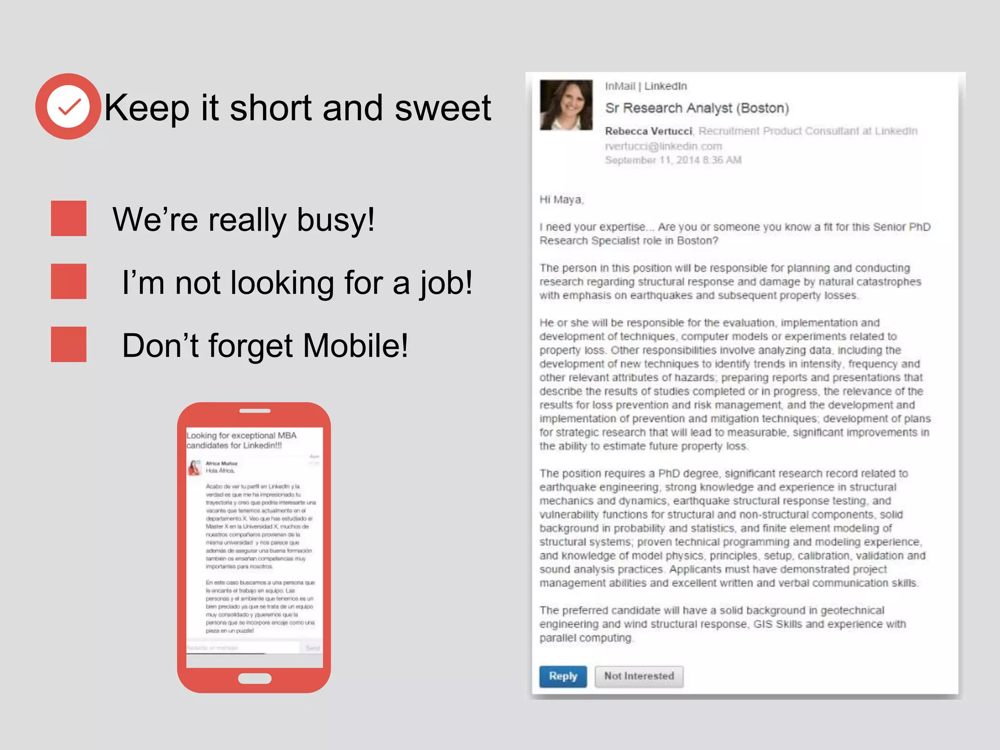 InMails Recommendations - 2015 | PPTX