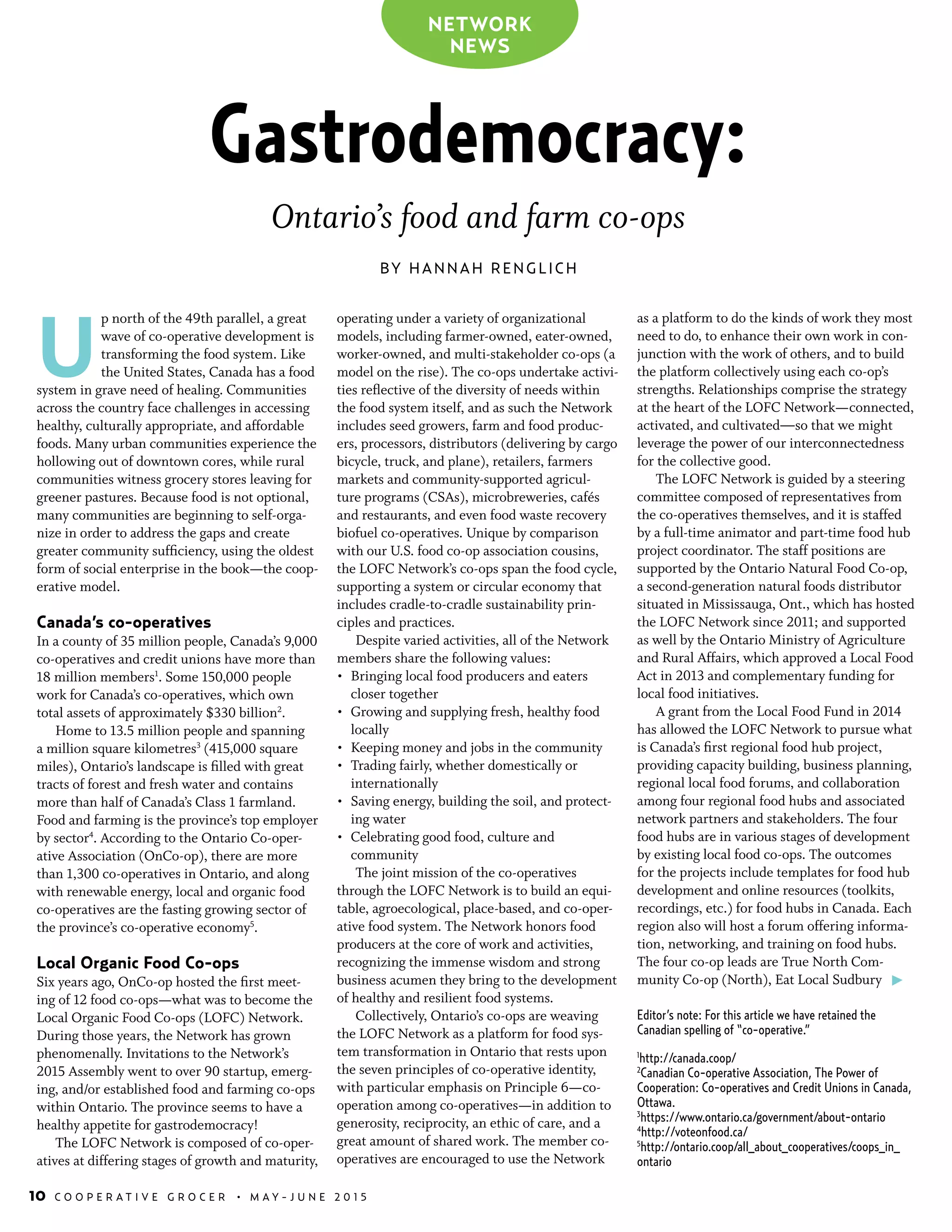 cooperative grocer piece | PDF