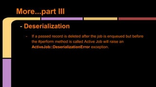Active Job - Rails | PPT