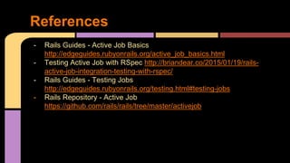 Active Job - Rails | PPT