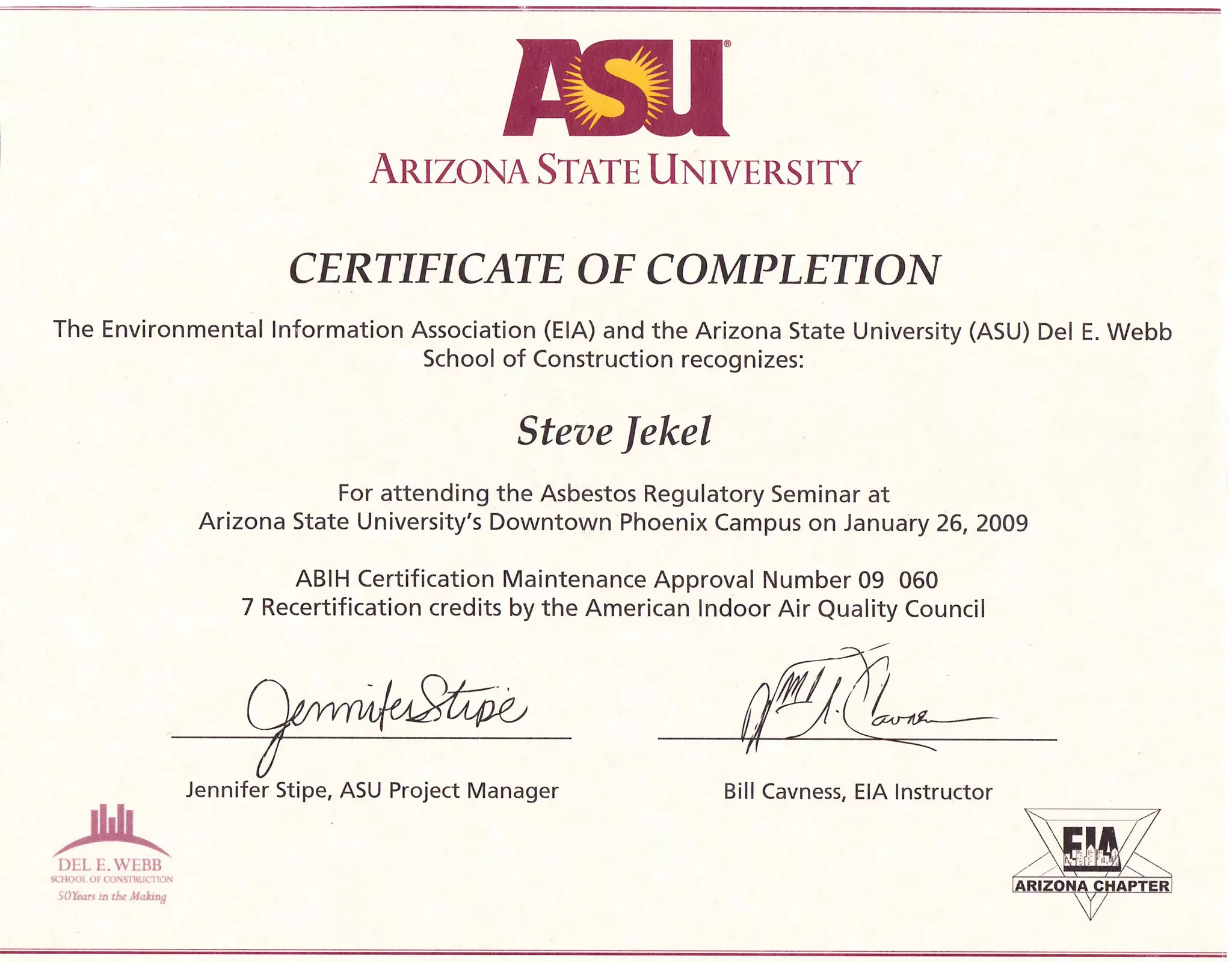 SDJ ASU Asbestos Course_0001 | PPT