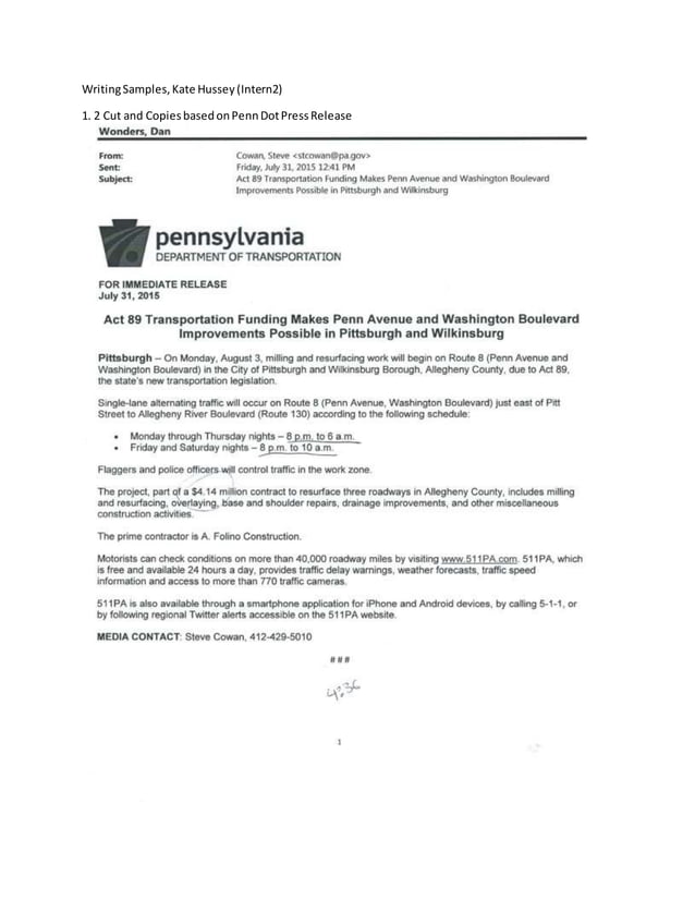 Writing Samples | DOCX